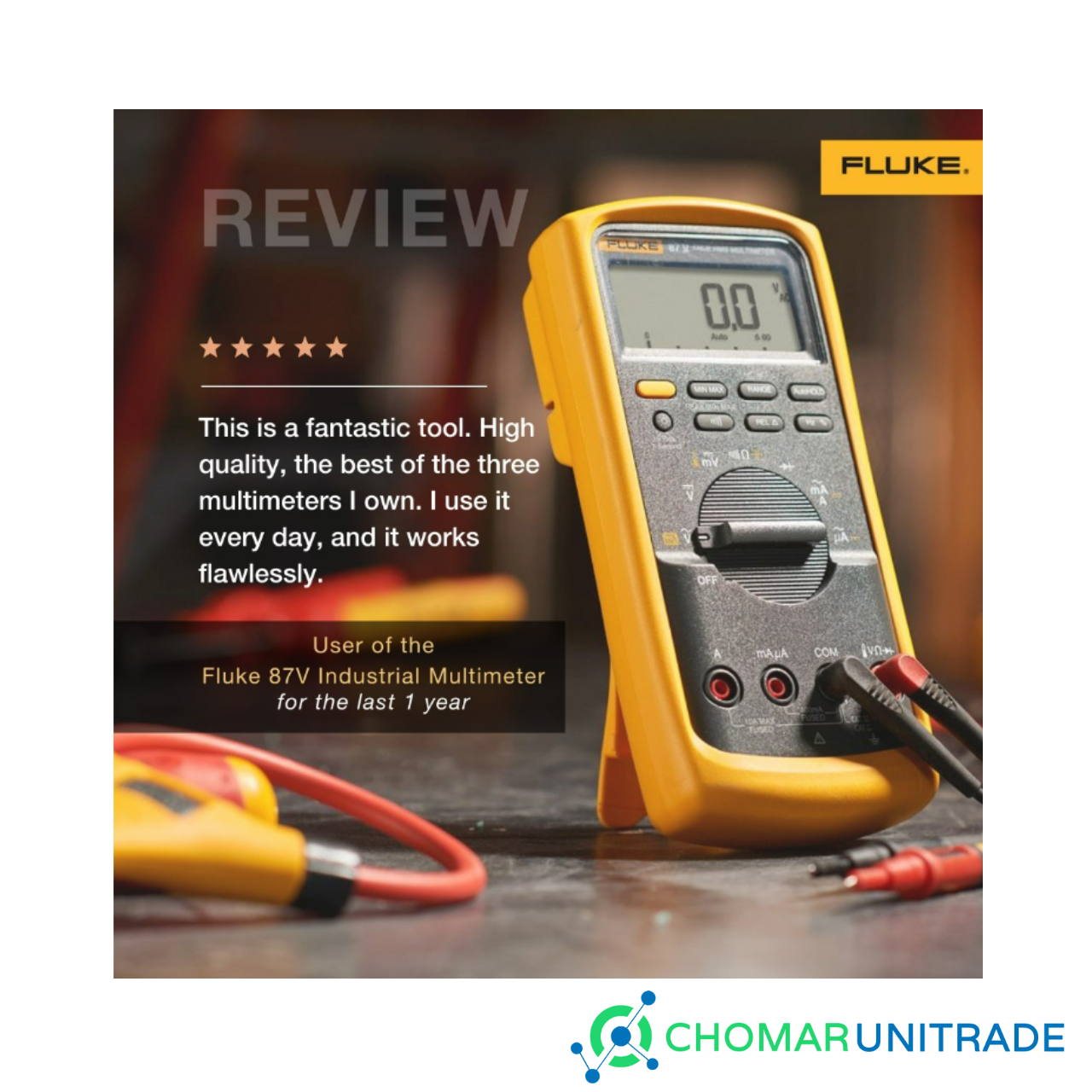 Review on the Fluke 87V Industrial Multimeter.⁠ - Chomar Unitrade ...
